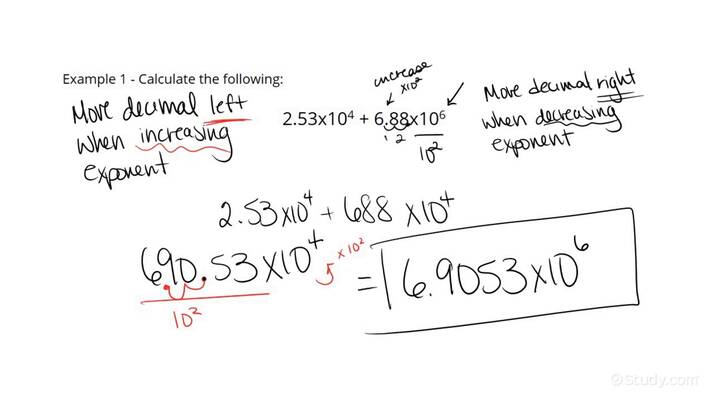 Adding Quantities in Scientific Notation | Physics | Study.com
