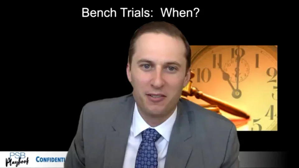 Bench Trials - PSR PlaybookPSR Playbook
