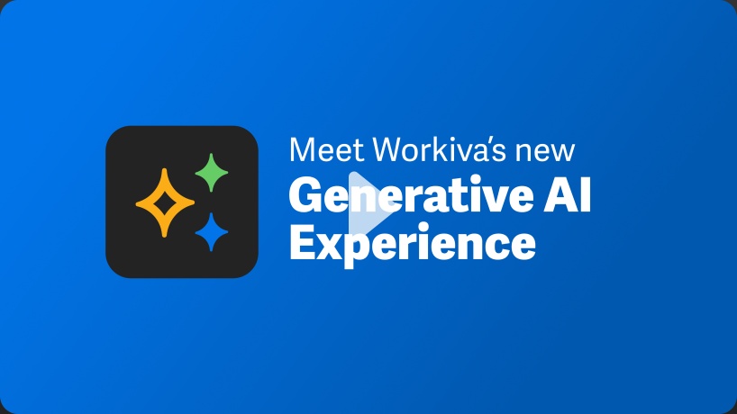 Gen AI for Finance, Accounting, Audit, Risk, and ESG | Workiva