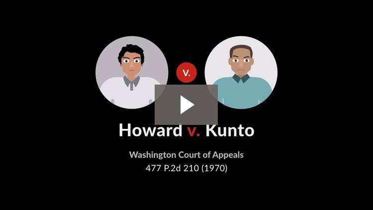 Howard v. Kunto - Case Brief - Quimbee