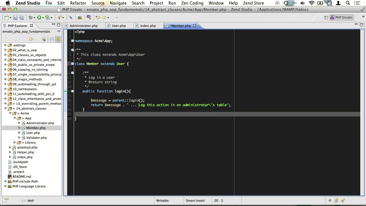 Php Object Oriented Programming Fundamentals Abstract Classes