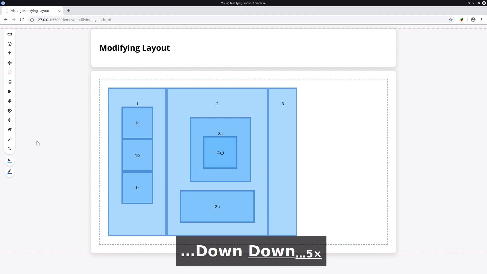 VisBug Quick Start - Modifying the Layout
