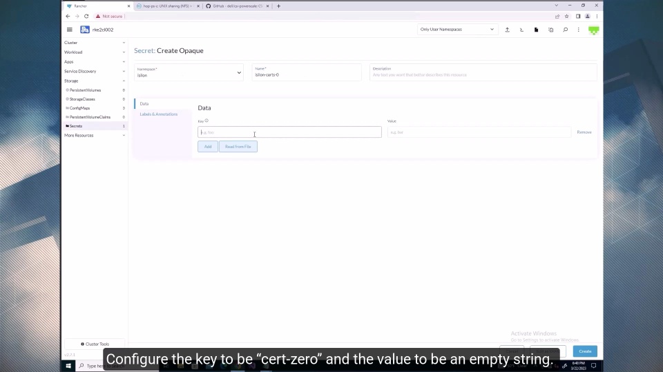 Deploying Dell PowerScale CSI Drivers onto RKE2 using Rancher Prime ...