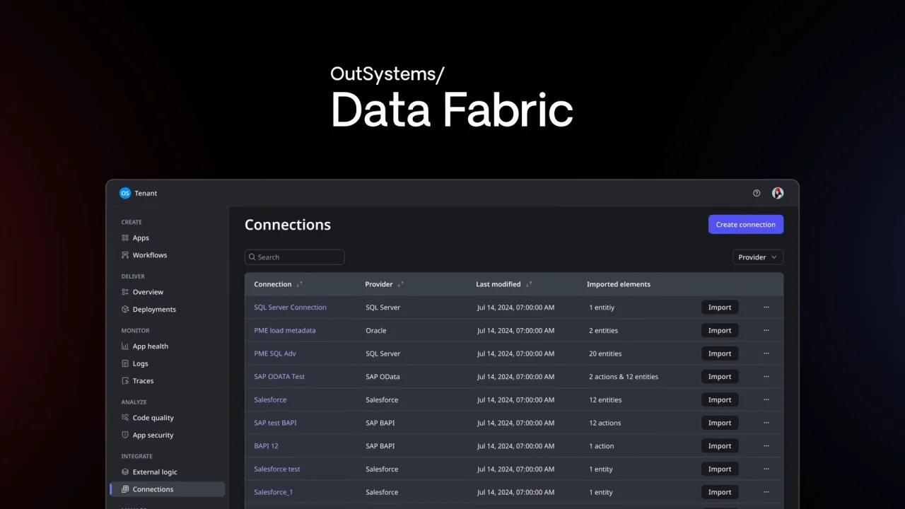 Data Fabric Solutions for Data Management | OutSystems