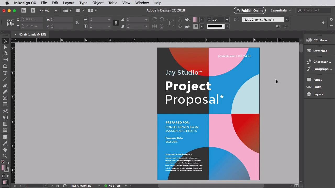 How to Design a Project Proposal in Adobe InDesign - What Is a Project ...