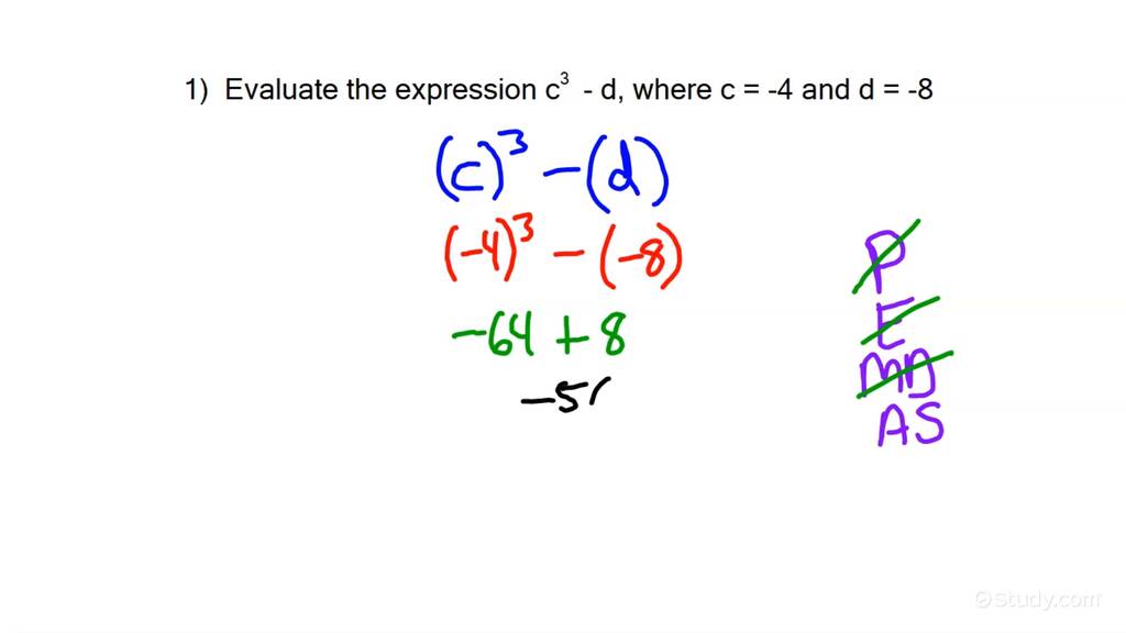 How to Evaluate Expressions Involving Whole Numbers with 1 Operation ...