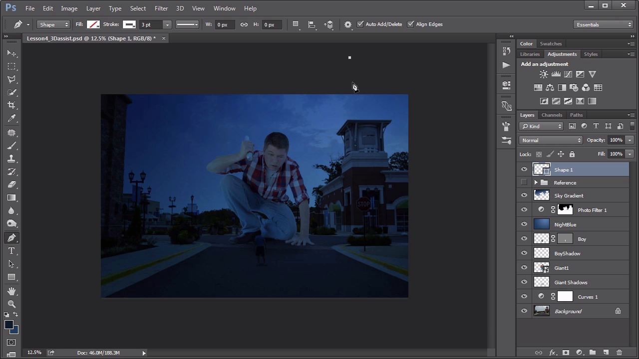 Using Light and Shadow in Photo Manipulation - Scene Lighting