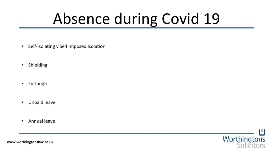 Managing Absence From Work