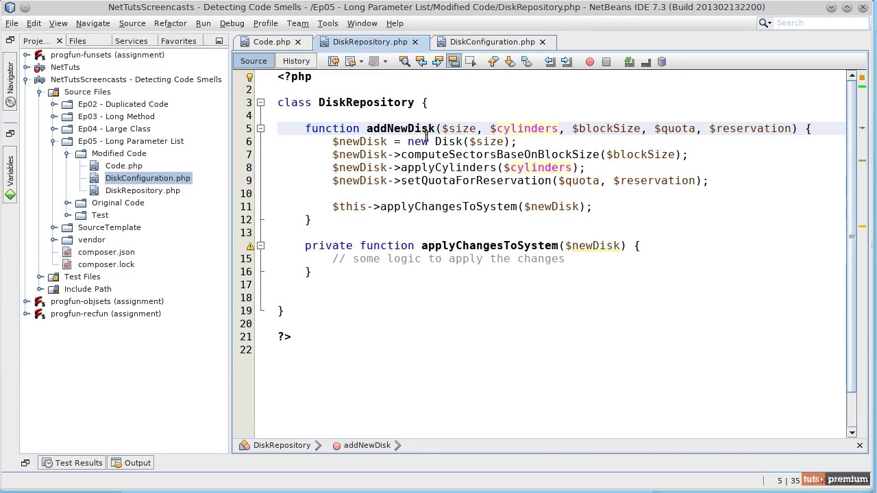 Detecting Code Smells Long Parameter List