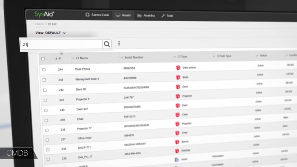 Interactive experience - SysAid