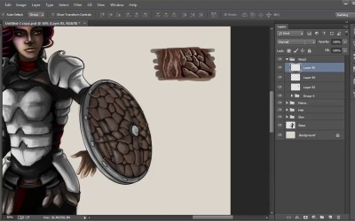The Fundamentals of Digital Painting - Creating a Wood Effect