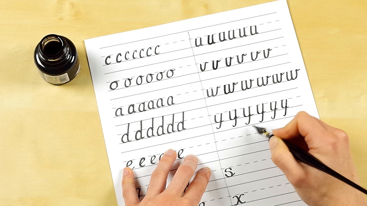 The Art of Calligraphy: Roundhand Script - Practice the ‘Oddball ...