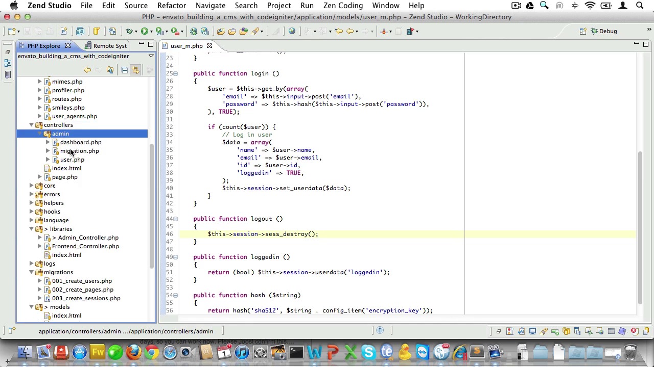 Build a CMS in CodeIgniter - Securing The Admin Panel