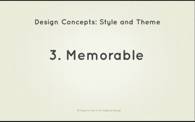 30 Days to Your First Website Design - Style and Theme