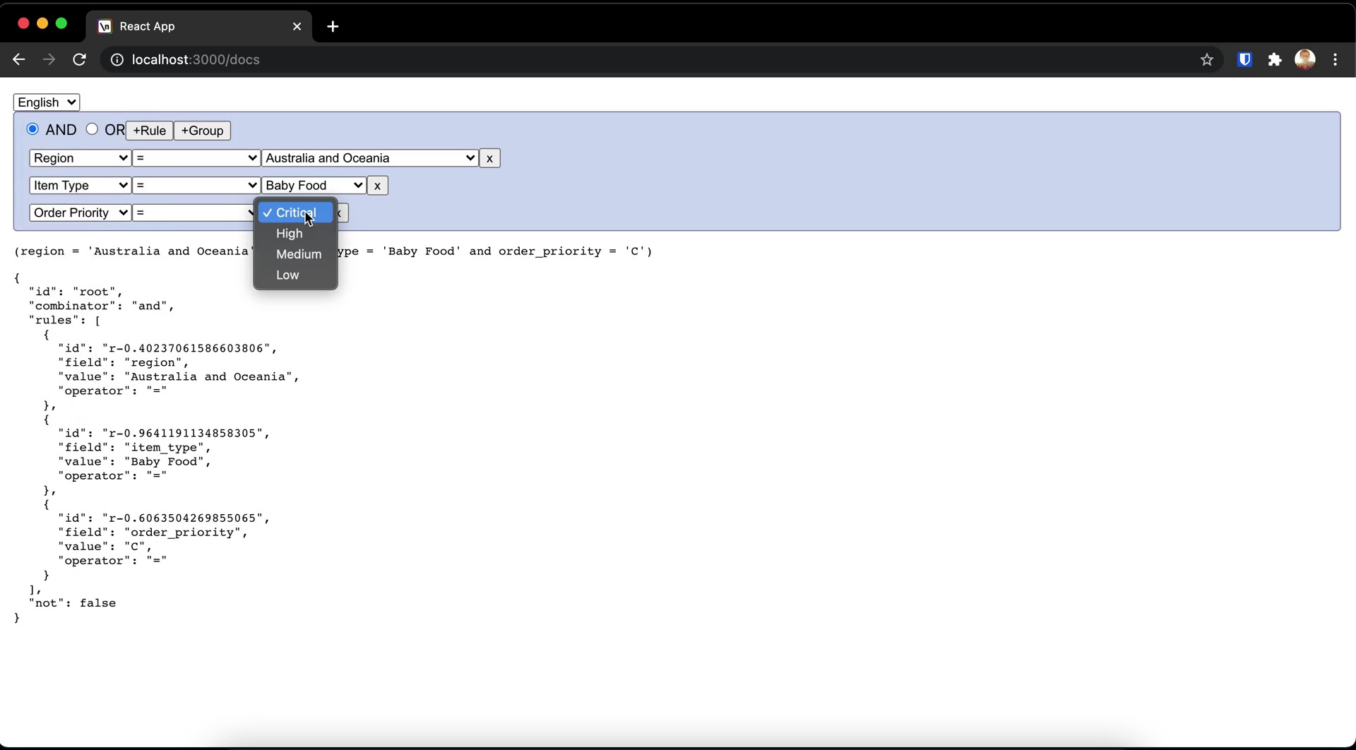 How To Configure Built In Input Types In React Query Builder Building Advanced Admin Reporting