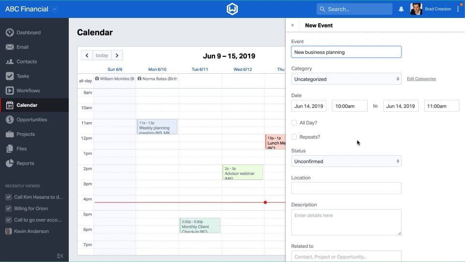 Wealthbox Calendar - Getting started with Wealthbox CRM · RIA Operators