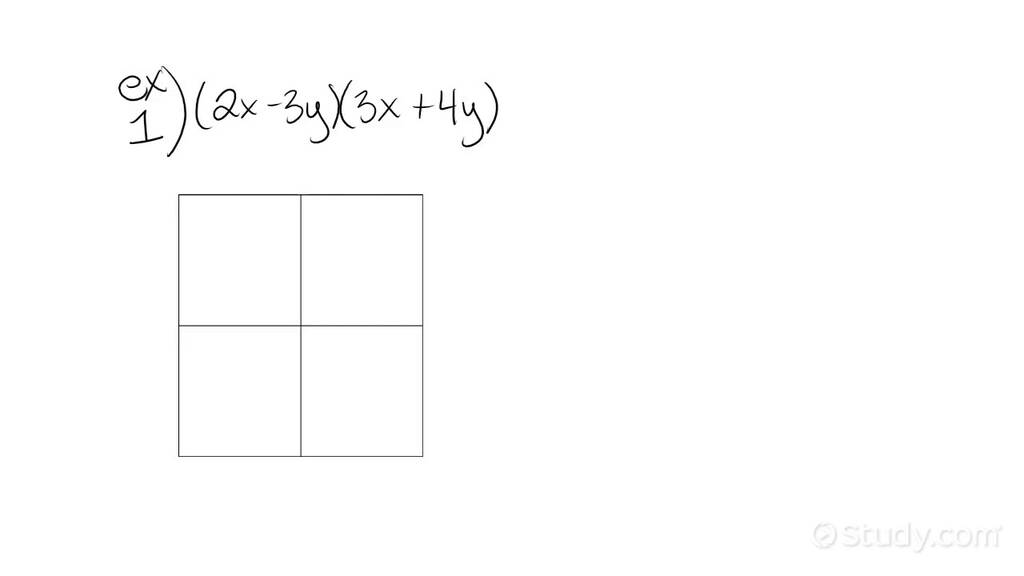 Multiplying Binomials in Two Variables | Algebra | Study.com