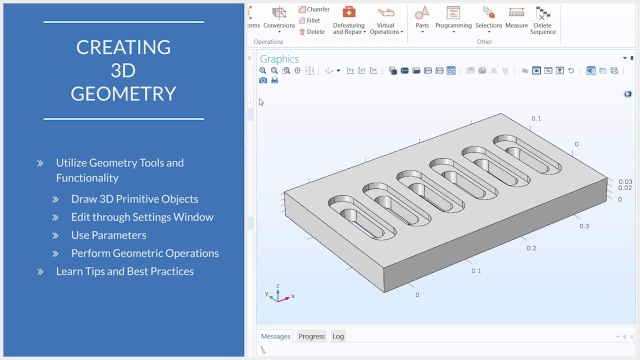 Using The 3d Geometry Tools In Comsol Multiphysics®