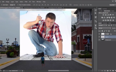 Using Light and Shadow in Photo Manipulation - Building the Basic Scene