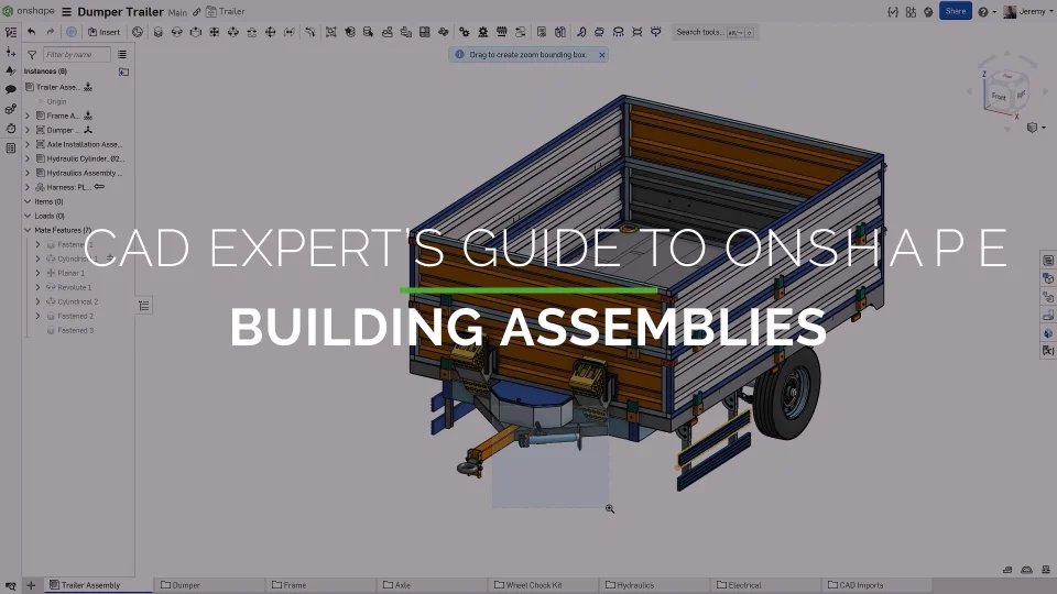CAD Expert's Guide to Onshape: Building Assemblies