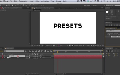 30 Days to Learn Adobe After Effects - Presets