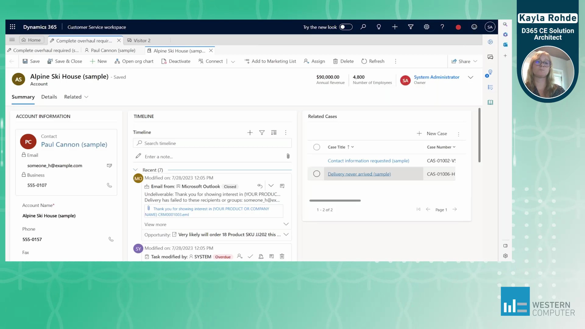 Dynamics 365 Customer Service Overview and Out-of-the-Box Features