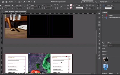Restaurant Menu Design in Adobe InDesign - Completing Your Trifold Menu ...