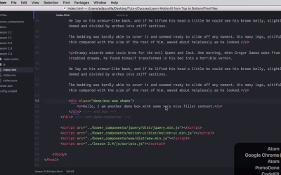 Learn Motion UI From Top to Bottom - Integrating WOW.js