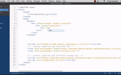 Scroll Events Made Easy - Structuring the Header