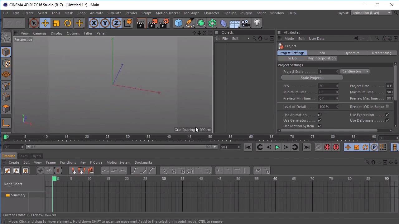 Create Turntable Animations With Cinema 4D - Interface Introduction