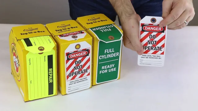 Color-Coded Tags-on-a-Roll - Vinyl Waterproof Tags