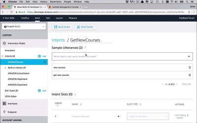 Create Your Own Alexa Skill - Creating the Skill