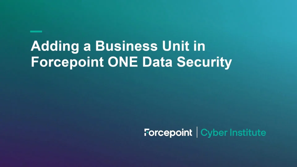 Forcepoint Cyber Institute