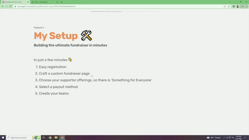 My Setup – MoneyDolly