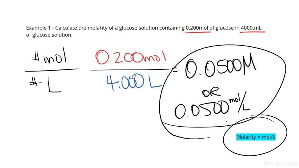 How To Calculate Molarity Using Solute Moles Chemistry Study