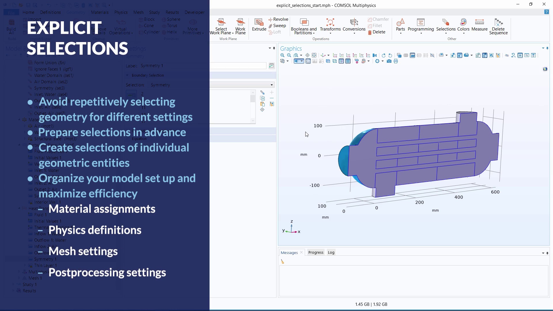 How to Use Explicit Selections to Organize Your Model Setup