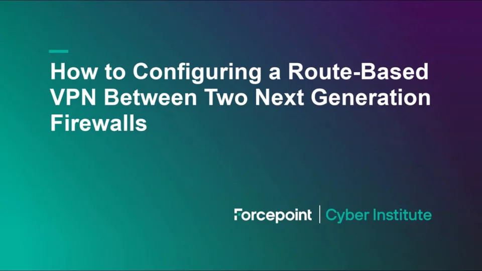 Forcepoint Cyber Institute