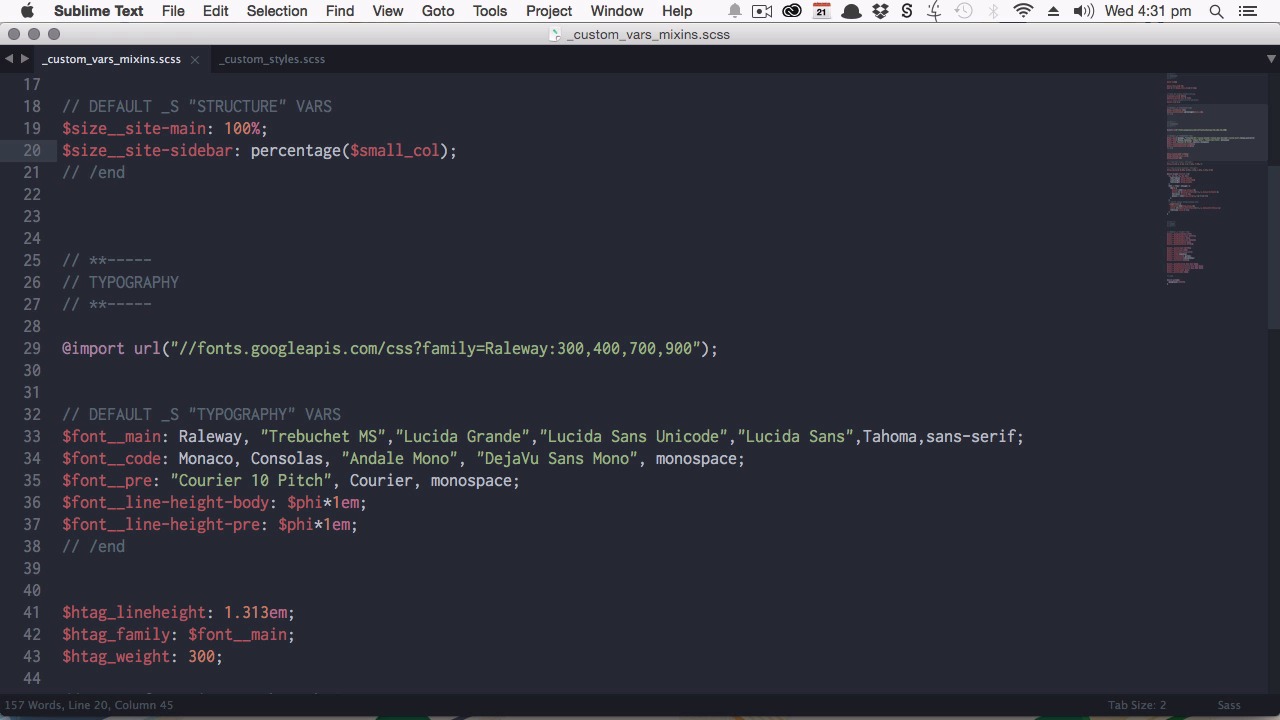 WordPress Theme Creation With Underscores - Establish the Basic Overall Layout