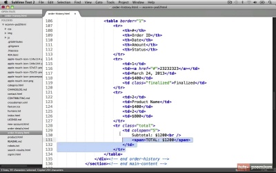 Converting an eCommerce PSD to HTML & CSS - The Order History Page