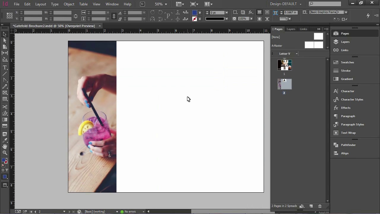 Pro Print Design Workflow - Design the Inside Panels: Part One