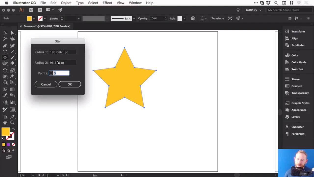 10 Essential Design Tips in Adobe Illustrator - Types of Stars