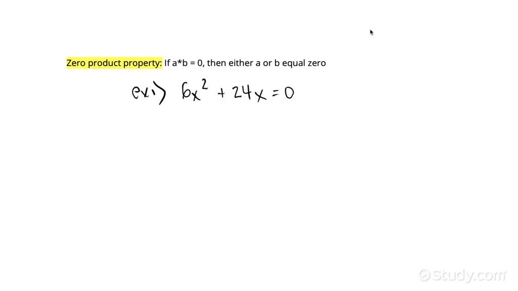 How to Find the Roots of a Quadratic Equation of the Form Ax^2 + Bx = 0 ...