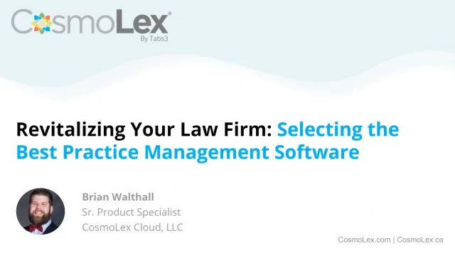 Revitalizing Your Law Firm: Selecting the Best Practice Management ...