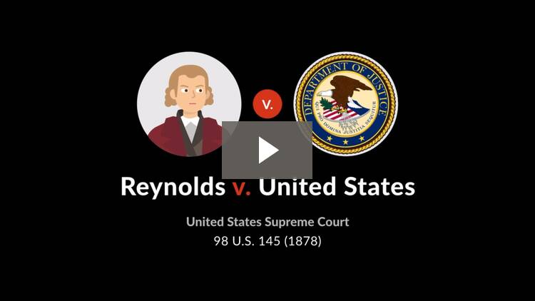 Reynolds v. United States - Case Brief - Quimbee