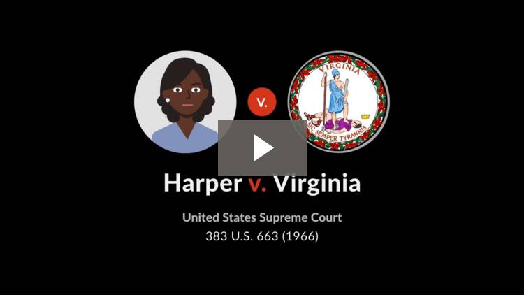 Harper V Virginia State Board Of Elections Case Brief Quimbee