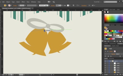 Invitation Design in Adobe Illustrator - Finalizing the Design