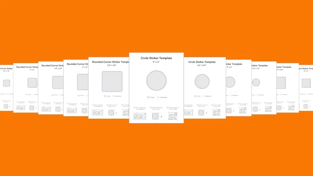 2.25″ Round button templates | Sticker Mule