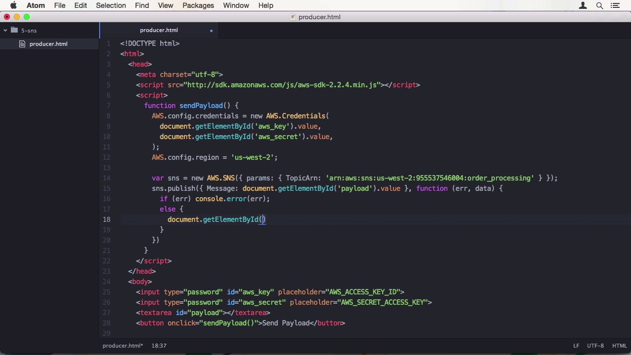 Explore Amazon Web Services - SNS: Push Notifications
