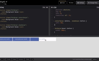 Practical Web Animation - Background Swipe Variations