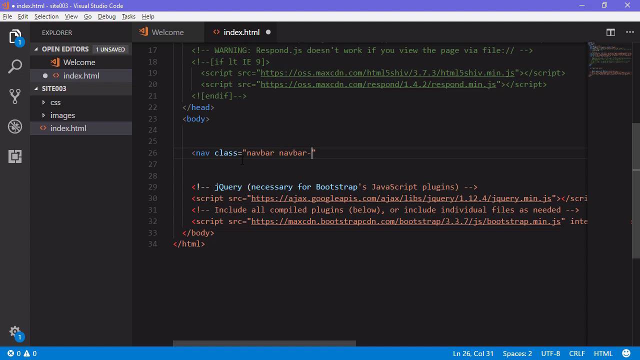 Building a Landing Page That Converts - Laying Out the Header